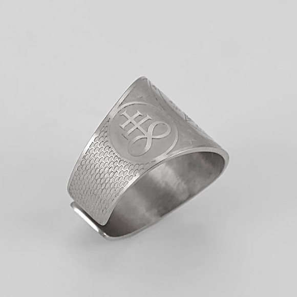 Jewelry | Baphomet Samael Lilith Satan Lucifer Sigil Pentagram Jewelry ...